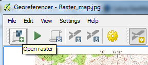 Using a raster image map with GeoMoS coordinates